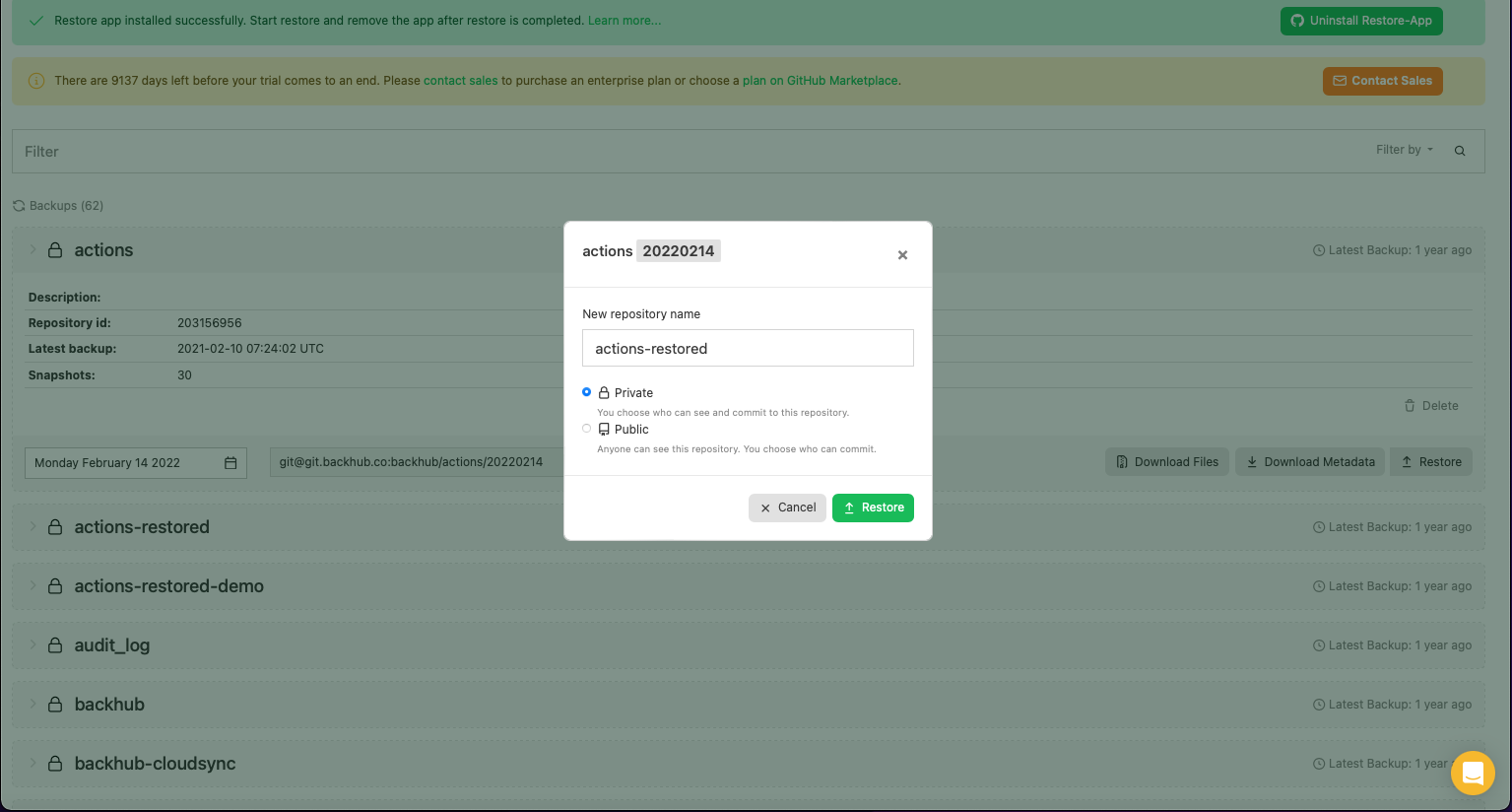 Rewind For GitHub - Features - Rewind