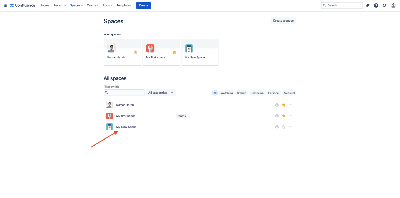 How to restore spaces in Confluence