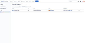 How to restore deleted projects in Jira
