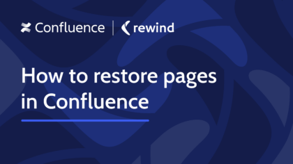 How to restore a deleted page in Confluence