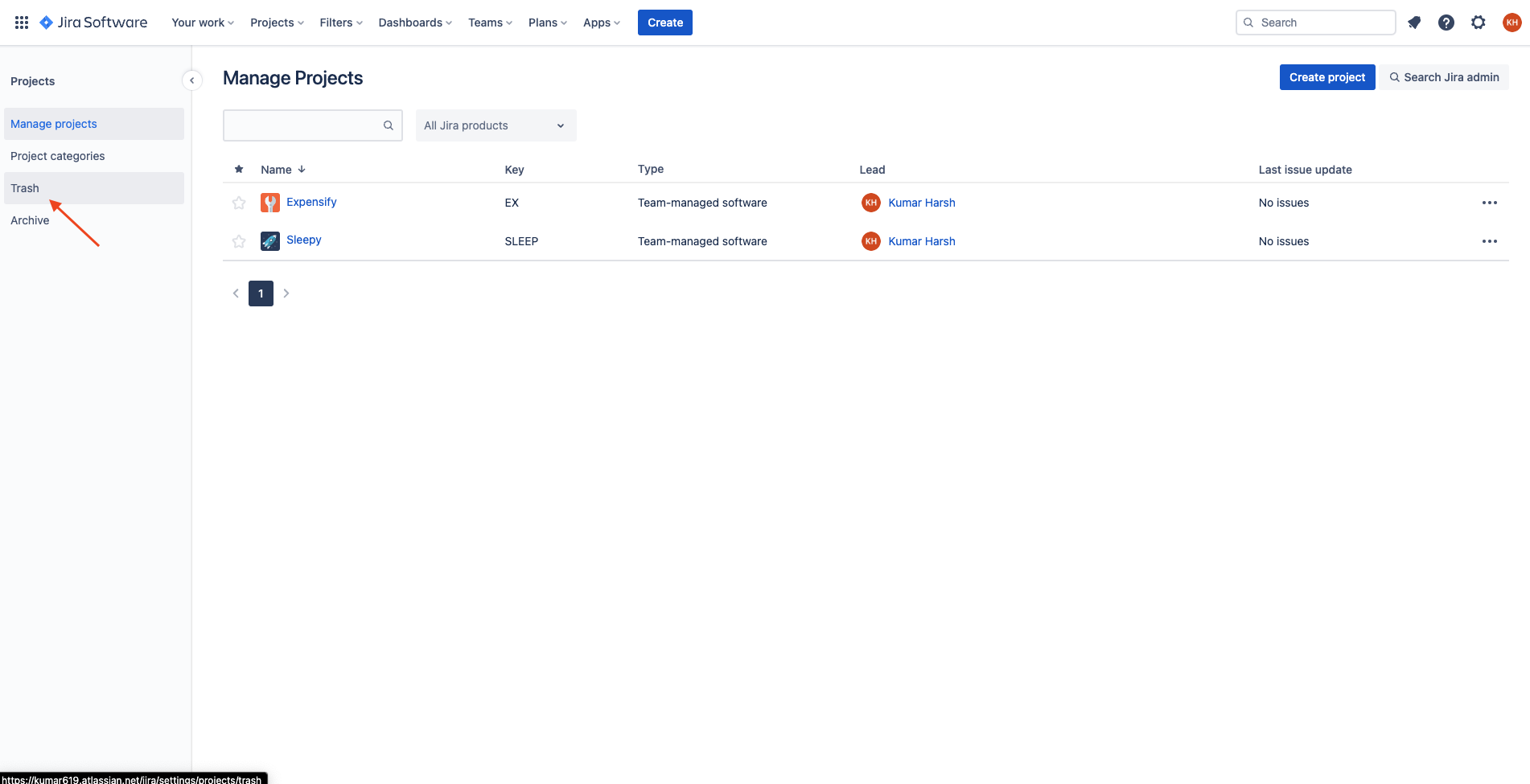 How To Restore Deleted Projects In Jira
