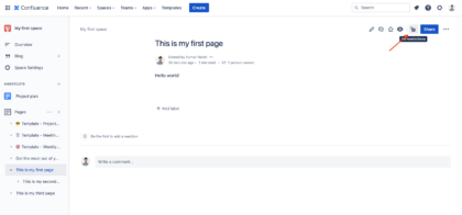 How to restore a deleted page in Confluence