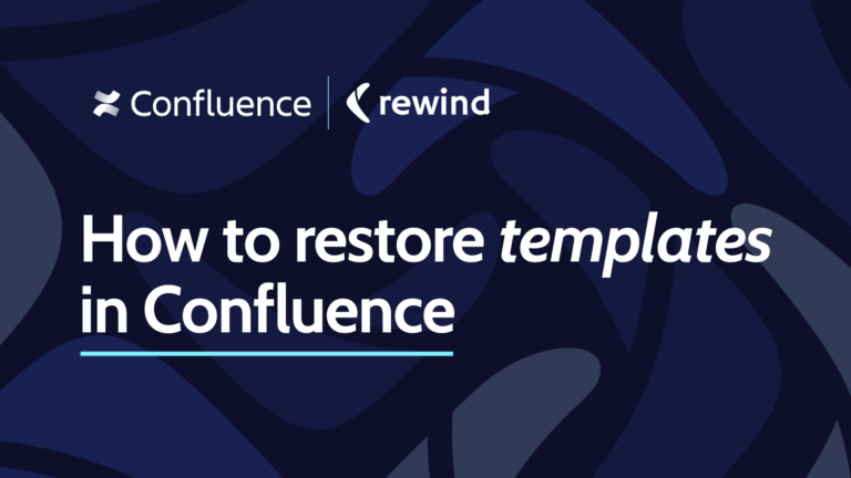 How to restore templates in Confluence